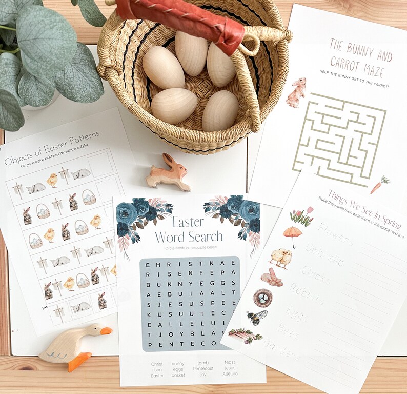 Easter Activity Kids Printable Eastertide Octave Catholic - Etsy