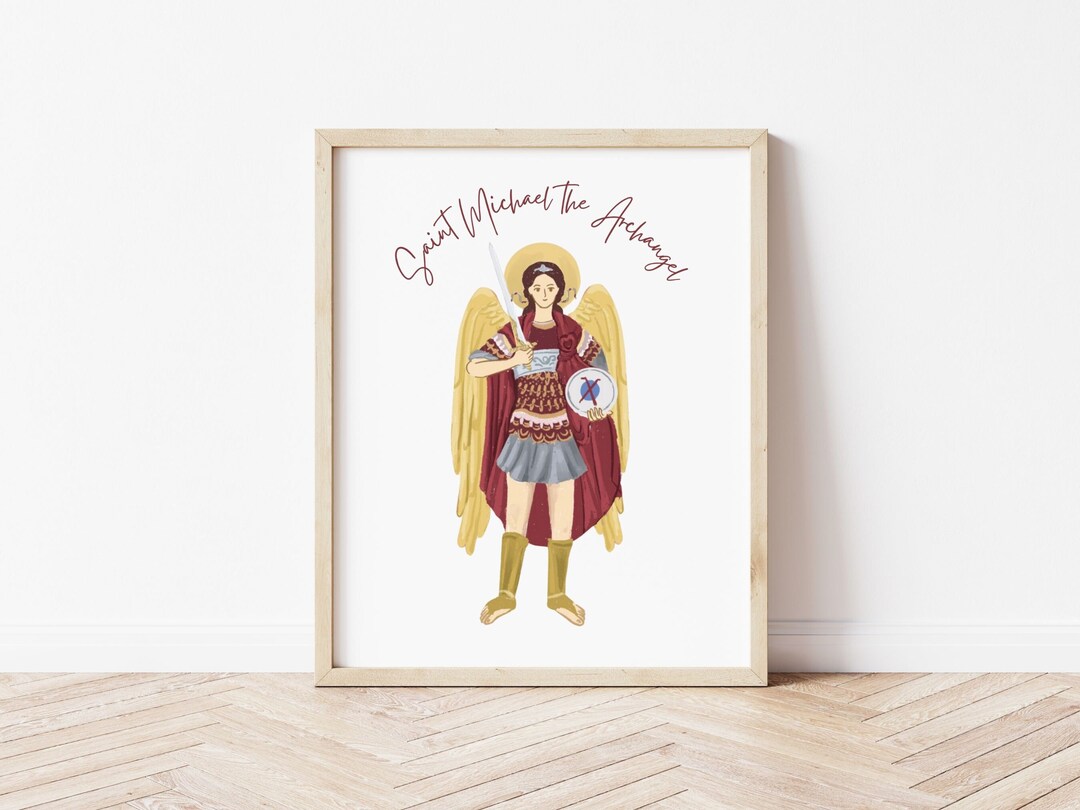 Saint Michael the Archangel Print Catholic Wall Art Decor DIGITAL DOWNLOAD - Etsy