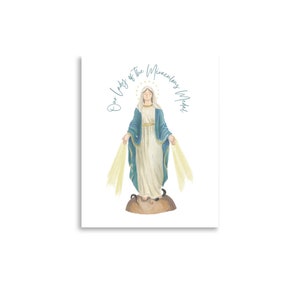 Our Lady of the Miraculous Medal Print Wall Art - Etsy