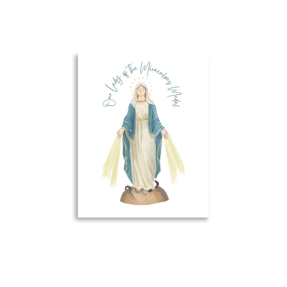 Our Lady of the Miraculous Medal Print Wall Art - Etsy
