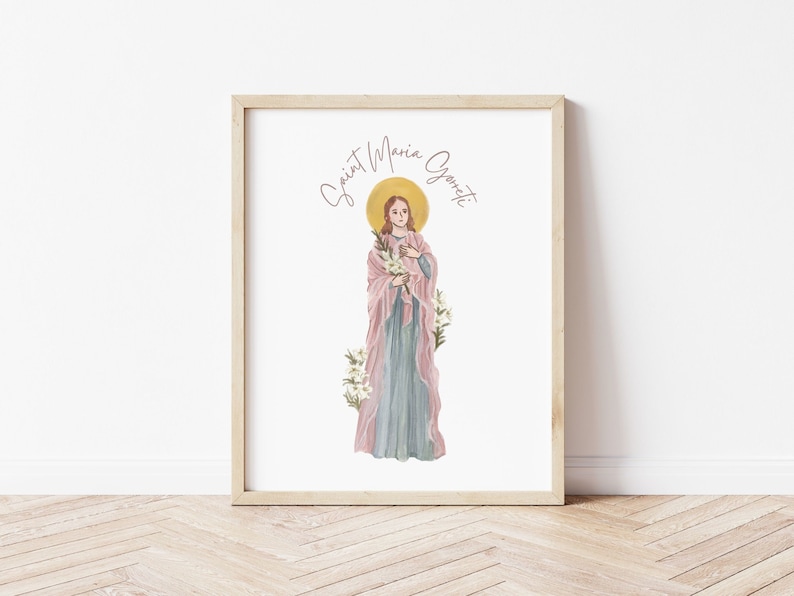 Saint Maria Gorreti Print Catholic Wall Art Decor DIGITAL DOWNLOAD - Etsy