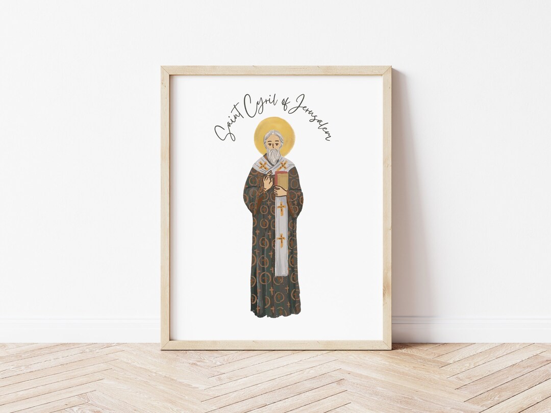 Saint Cyril of Jerusalem Print Catholic Christian Art - Etsy