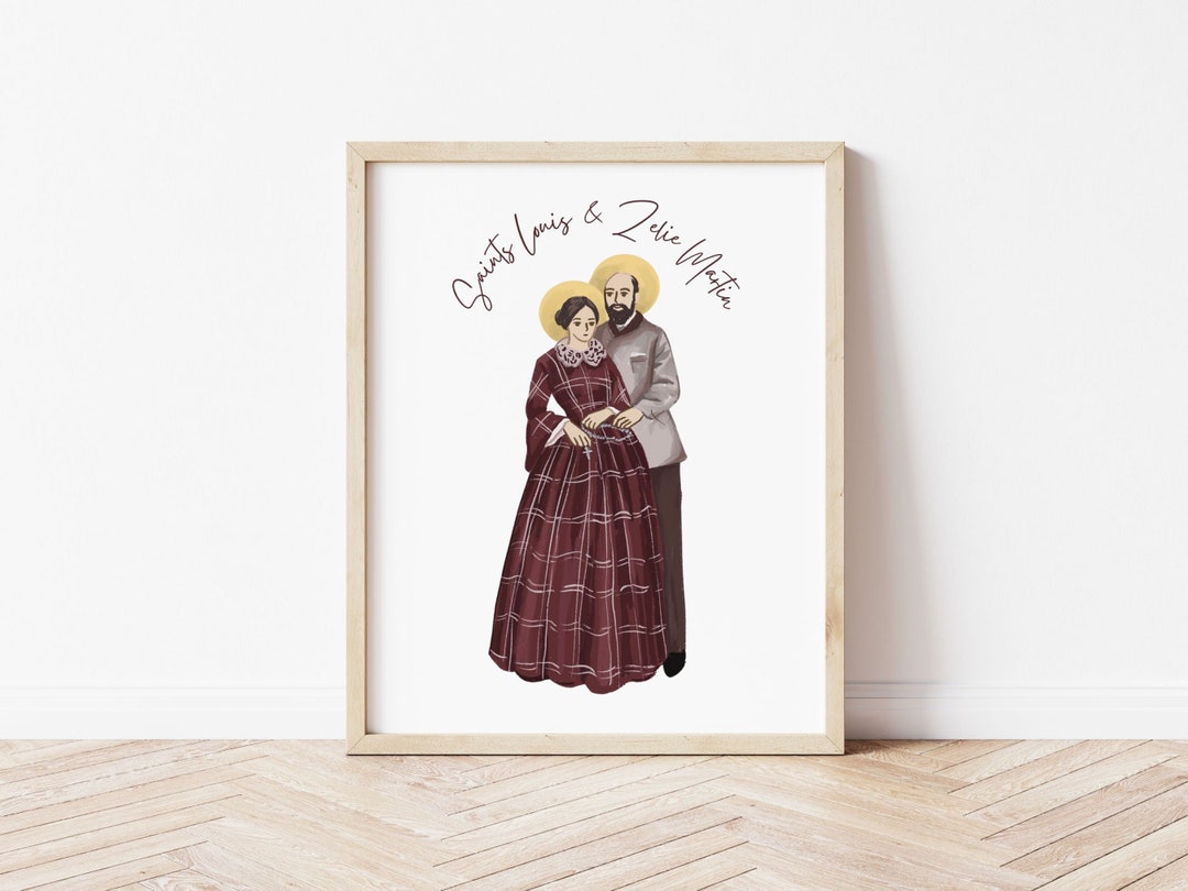 Saint Louis and Zelie Martin Print Catholic Wall Art Decor DIGITAL ...