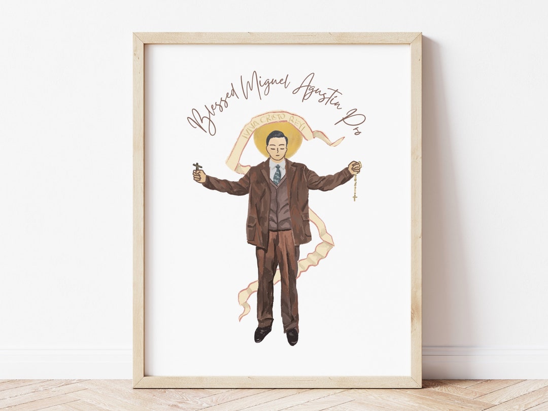 Blessed Miguel Agustín Pro Print Catholic Christian Art - Etsy