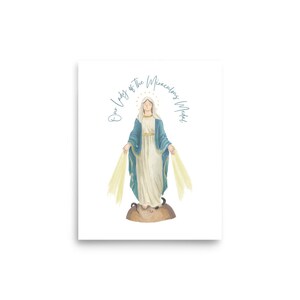 Our Lady of the Miraculous Medal Print Wall Art - Etsy
