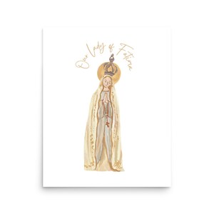 Our Lady of Fatima Print Catholic Wall Art - Etsy