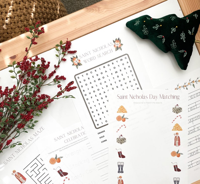 Saint Nicholas Day Activity Printable Download Catholic Orthodox ...