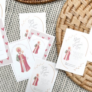 Saint Valentines Day Cards Printable Digital Download Catholic ...