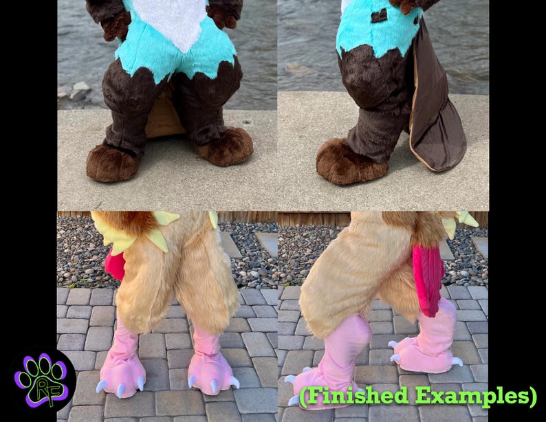 COMMISSION Fursuit Digitigrade Legs and Feetpaw Set, Fursuit Legs for 3 ...