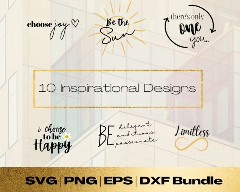 Inspirational SVG Bundle, SVG File for Cricut, Inspirational Svg Png ...