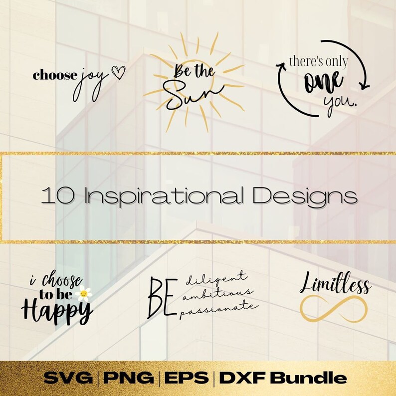 Inspirational SVG Bundle SVG File for Cricut Inspirational - Etsy