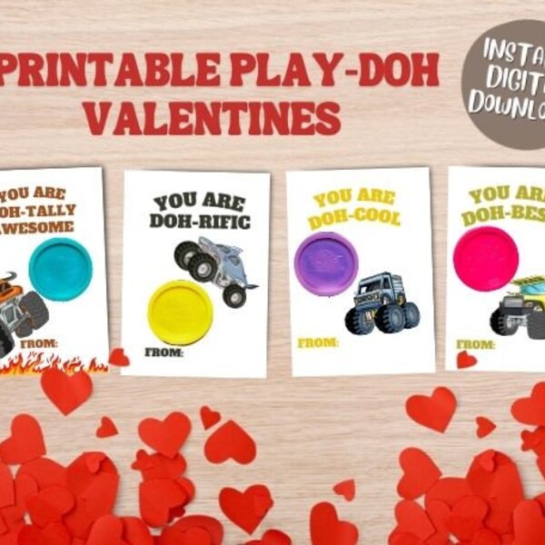Play Doh Valentine - Etsy
