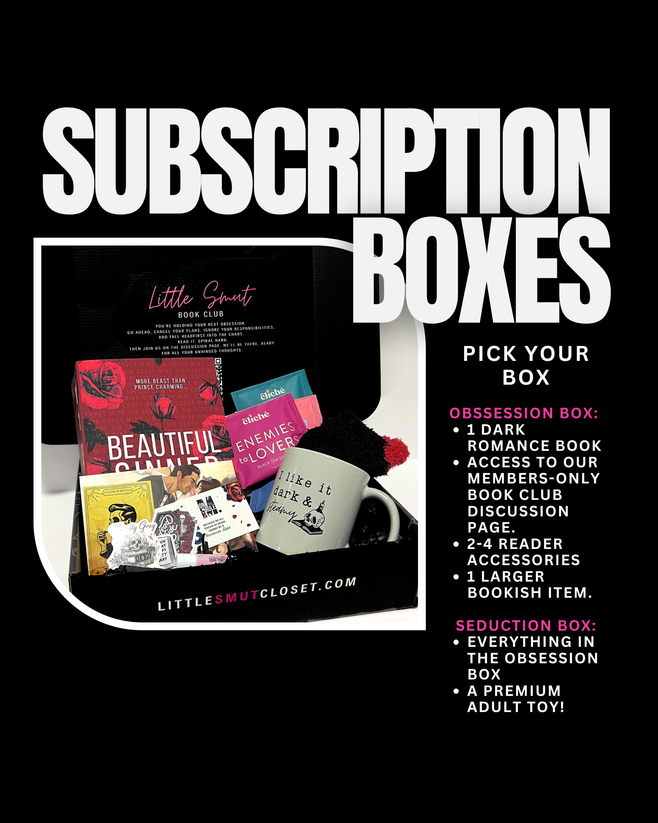 Dark Romance Book Box | One-time Book Club Box | Bookish Gift for ...