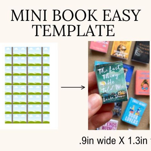 Mini Book - Etsy