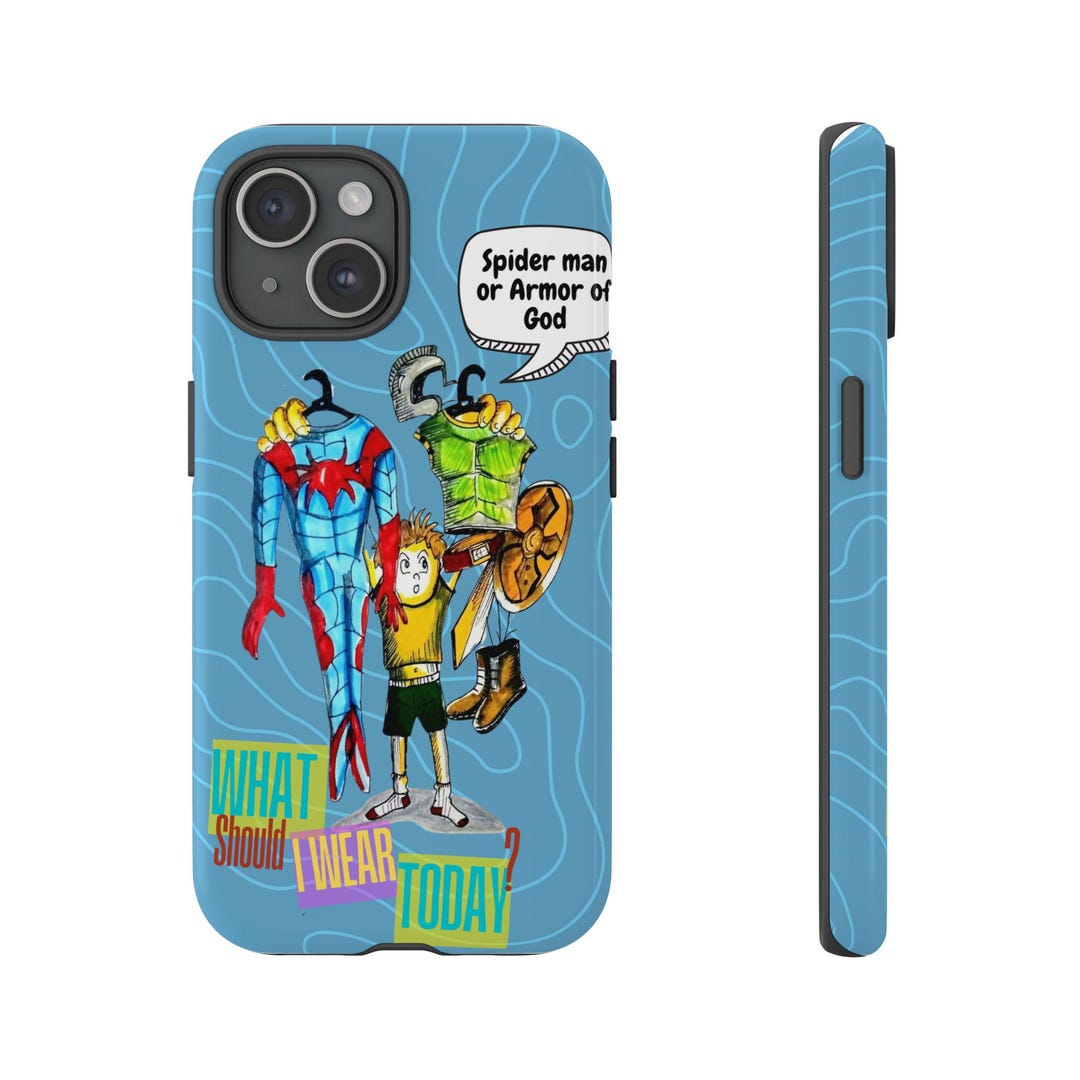 Phone Case, Armor of God - Tough iPhone 16 and 15 Case, Make My Feet ...