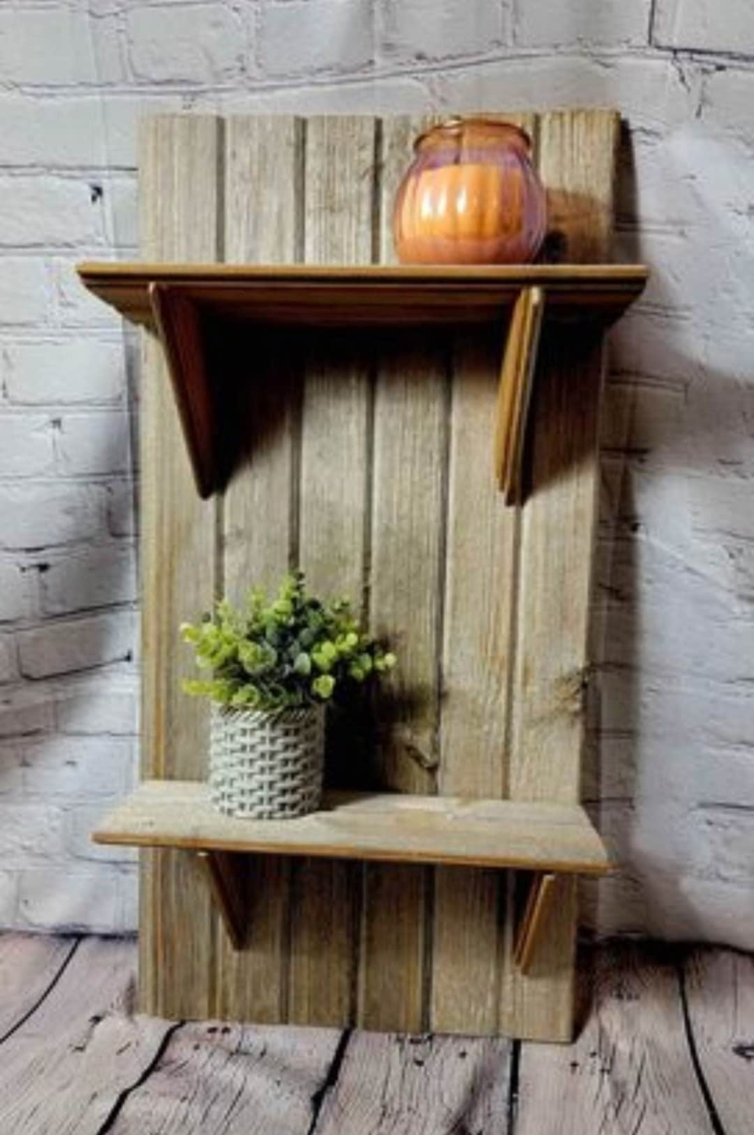 Real Barn Wood Shelf Farmhouse Decor Hand Made - Etsy