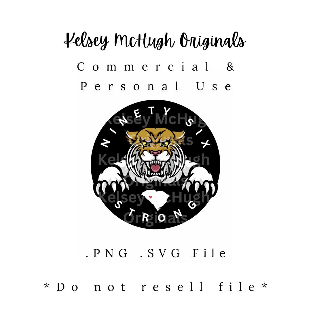 Ninety Six Strong .svg and .png File Commercial and Personal Use Design ...
