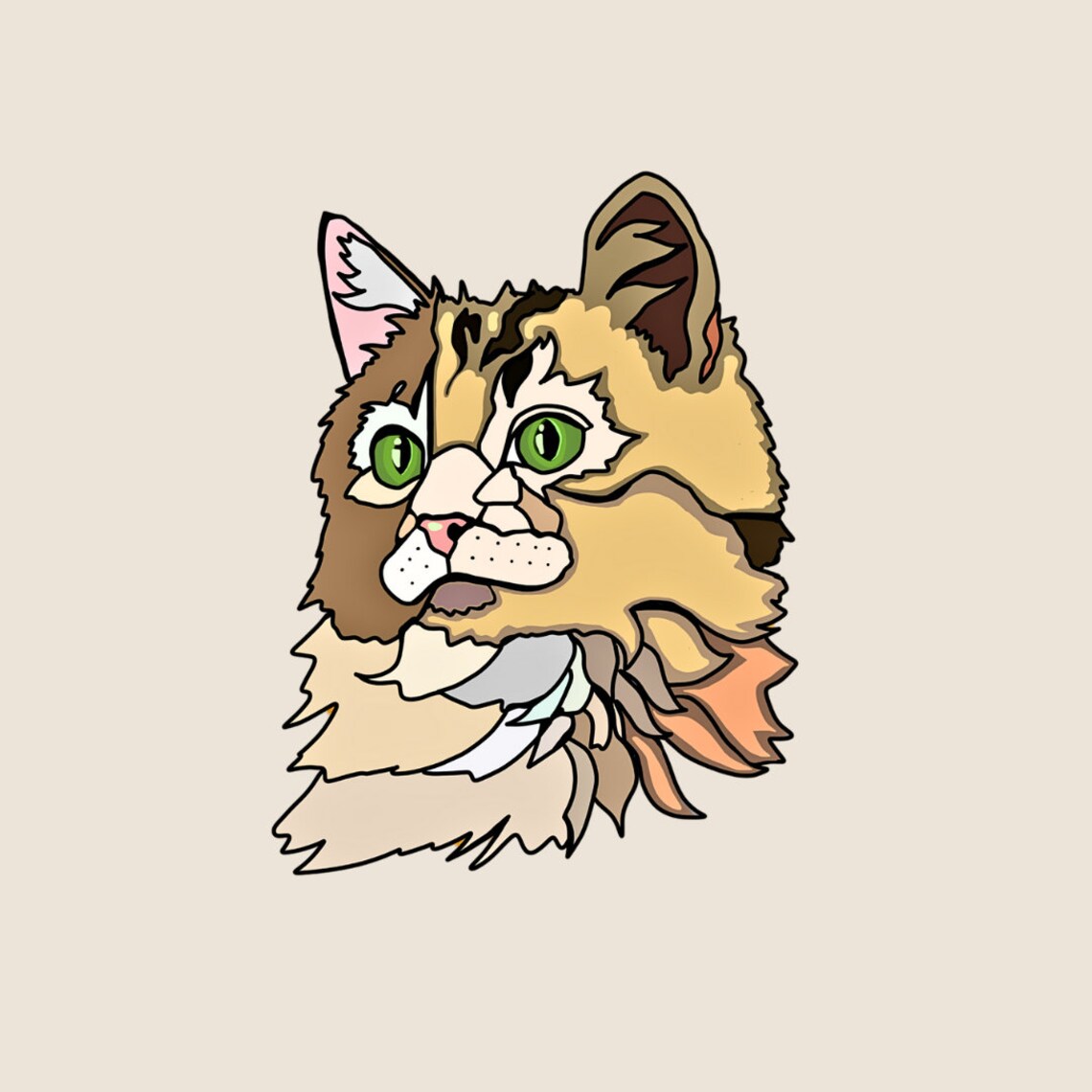 Calico Cat PNG personal and Commercial Use Approved Design - Etsy