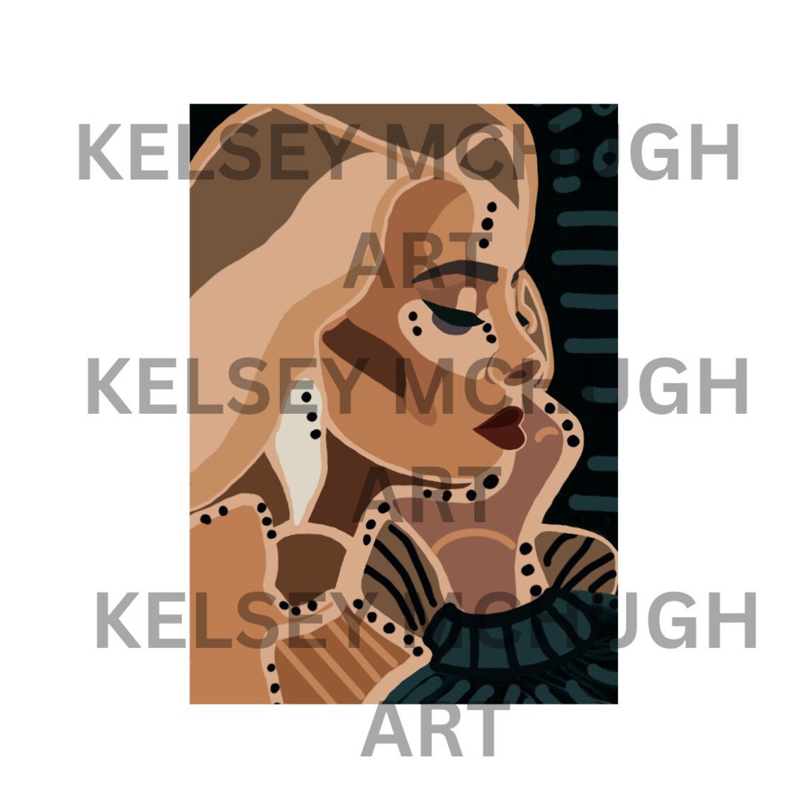 Adele Art, Digital Art by Kelsey Mchugh, 5x 7 Printable File, Adele Fan Art, Art Deco - Etsy