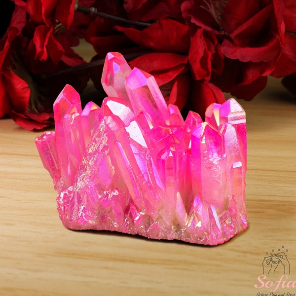 Pink Aura Quartz - Etsy
