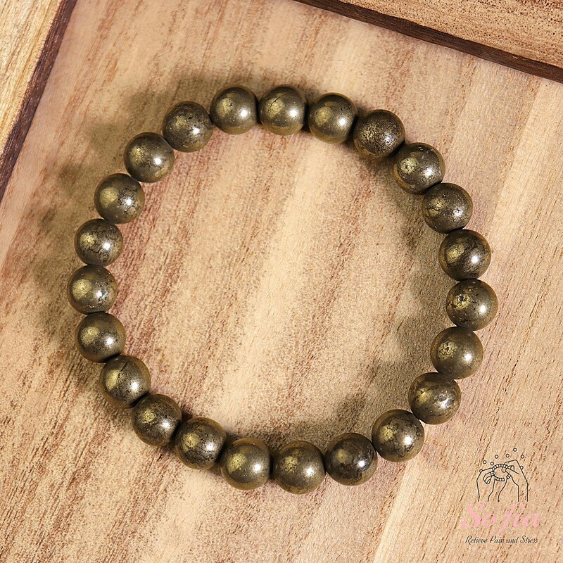 Stone Pyrite Bracelet - Etsy