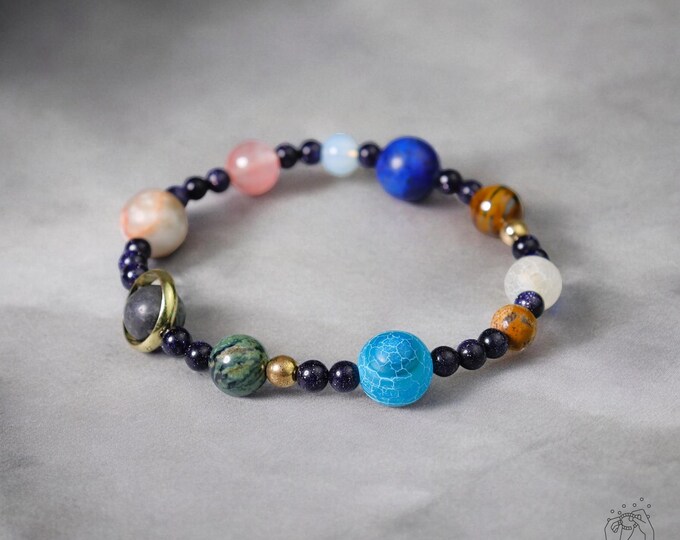 Vintage the Planets Astronomical Bracelet Universe Natural Healing ...