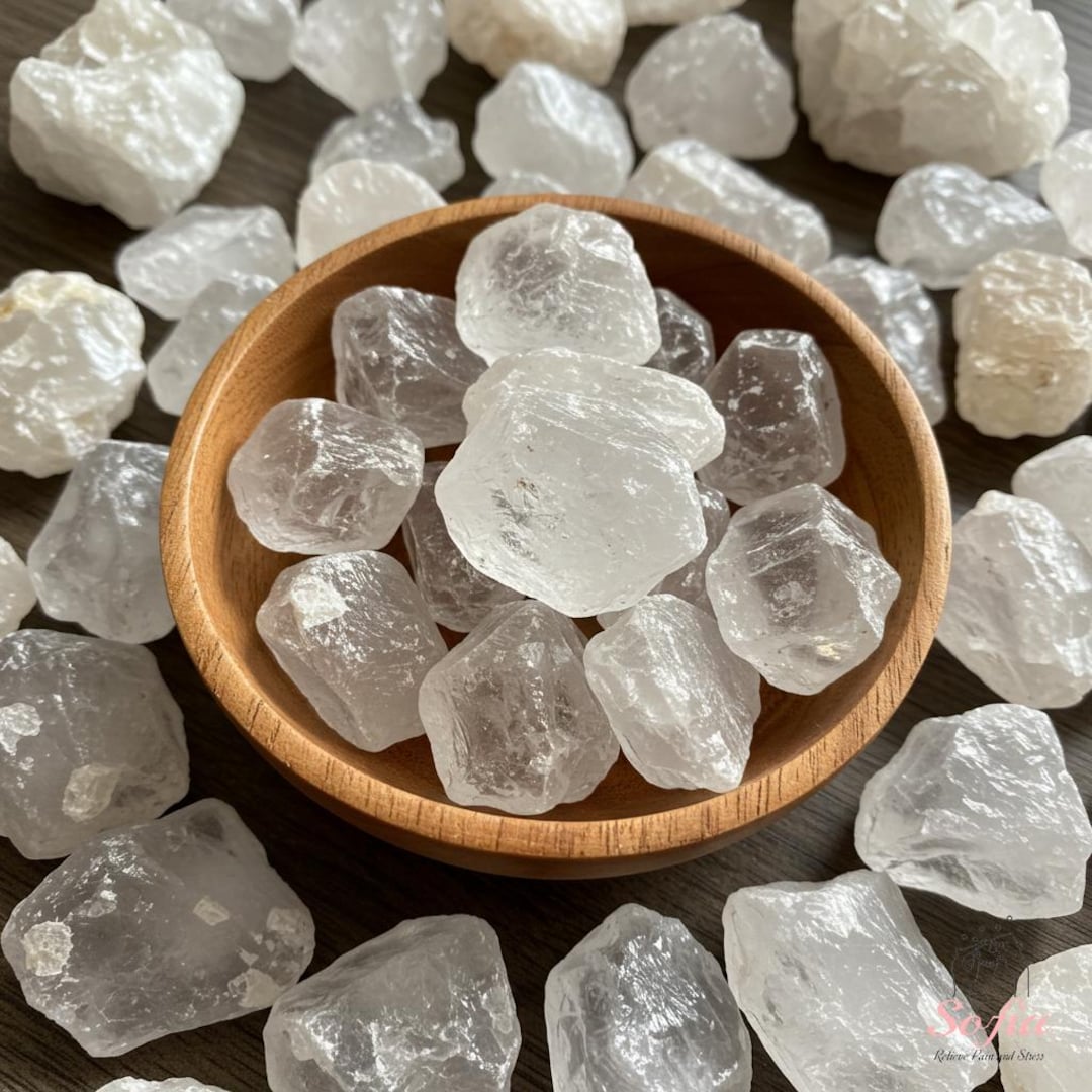 Raw Natural Clear Quartz Crystal - Rough White Quartz Stones Home ...