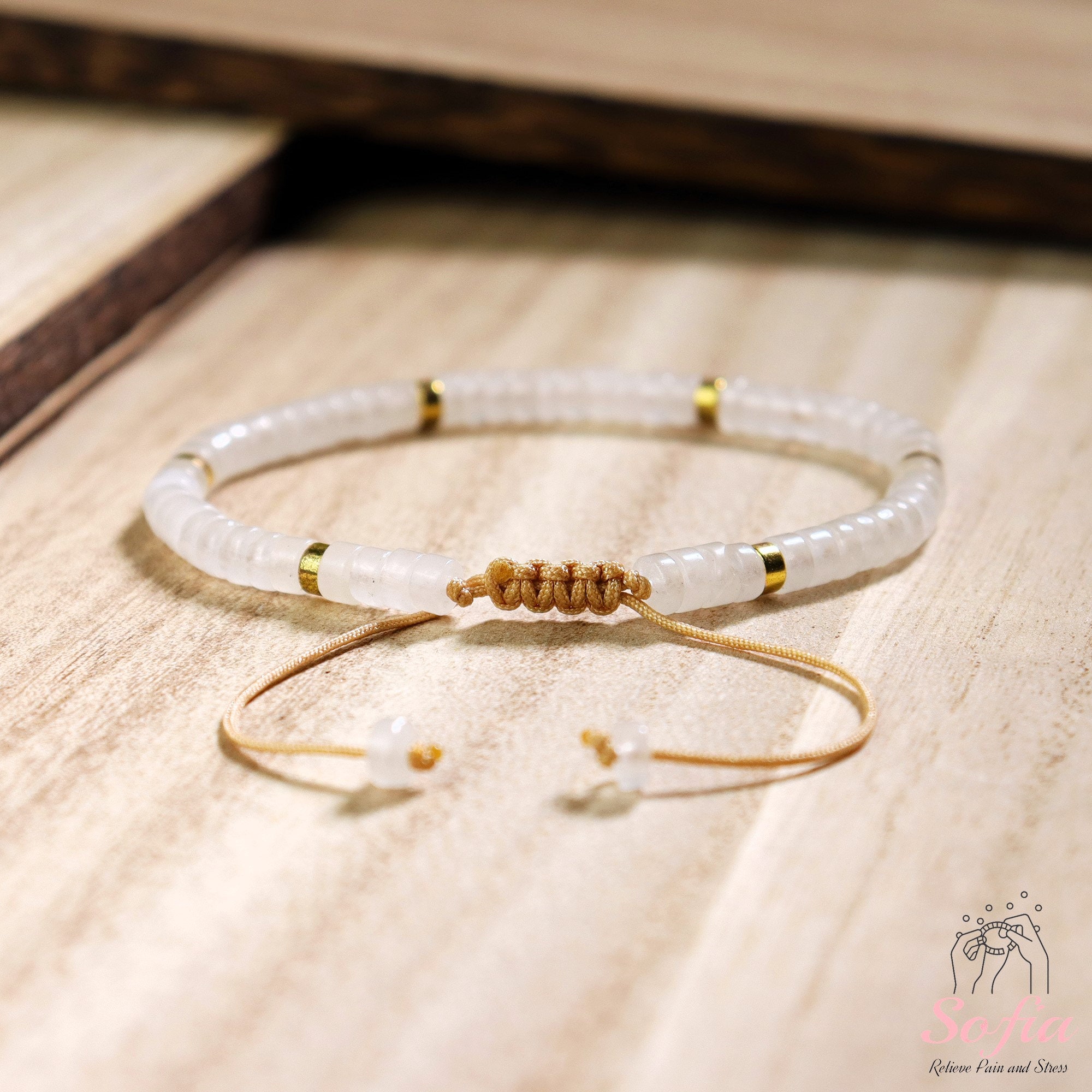 Clear Quartz Bracelet - Natural Clear Crystal Dainty Bracelet - Clear ...