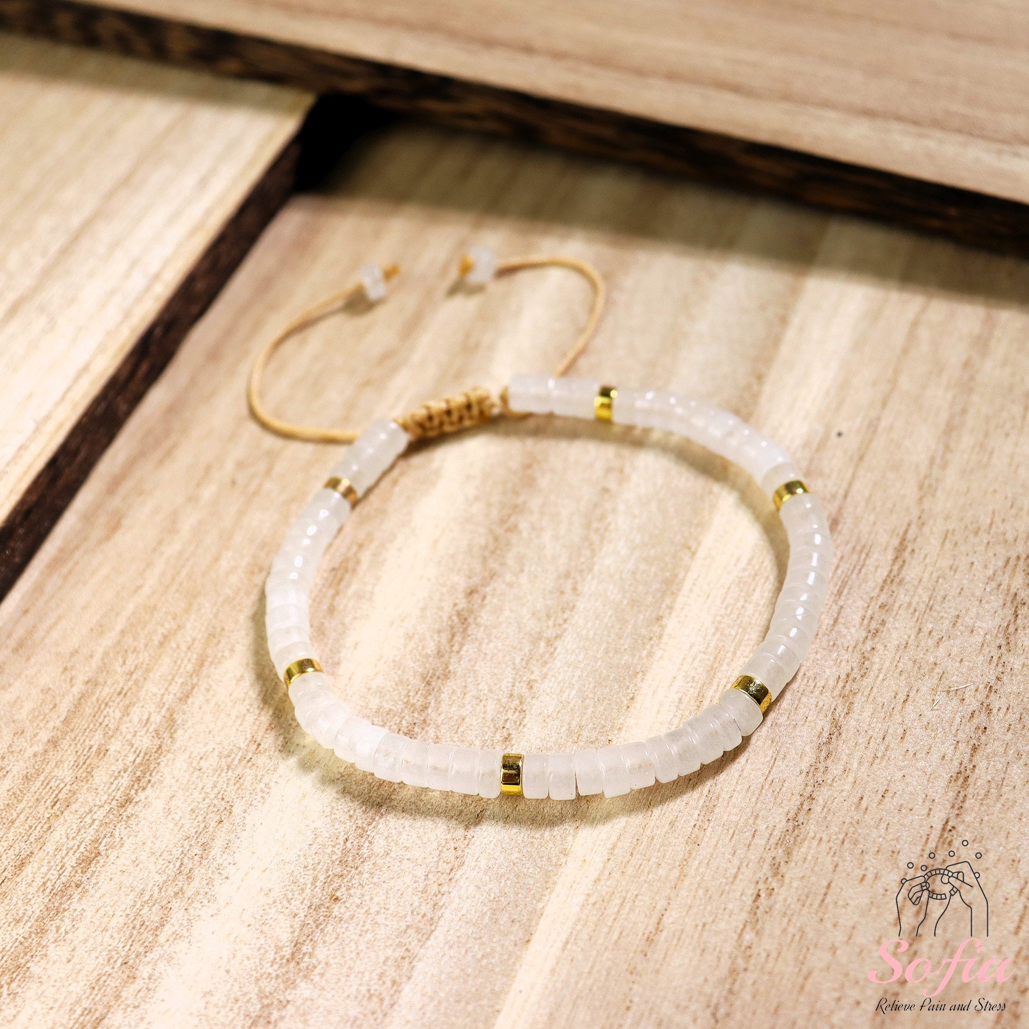 Clear Quartz Bracelet - Natural Clear Crystal Dainty Bracelet - Clear ...