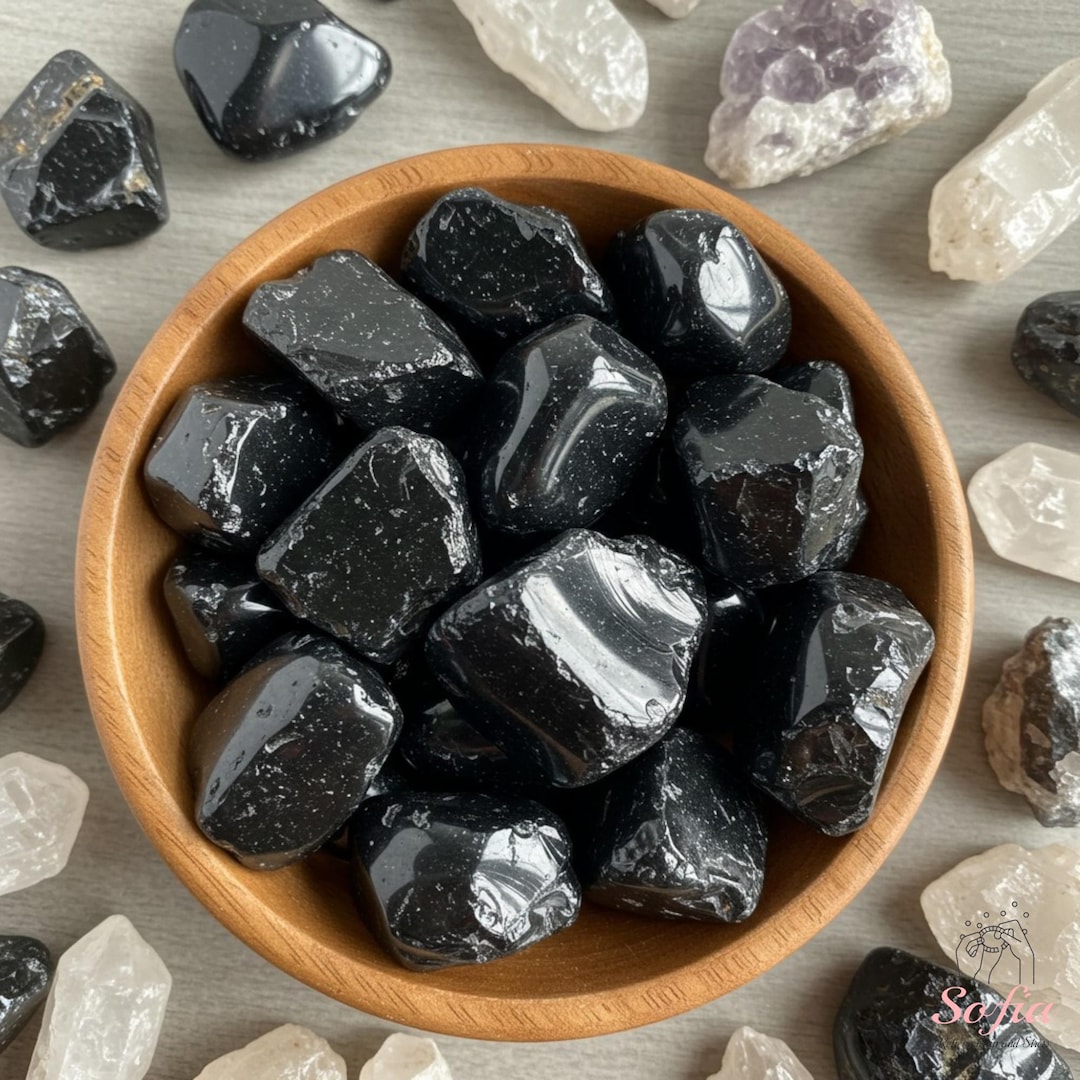 Raw Natural Black Obsidian Crystal - Rough Obsidian Stones Home ...