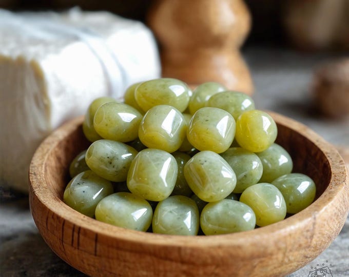 Lemon Jade Tumbled Stone Tumbled Stone Lemon Jade Nifty Jade Tumble ...