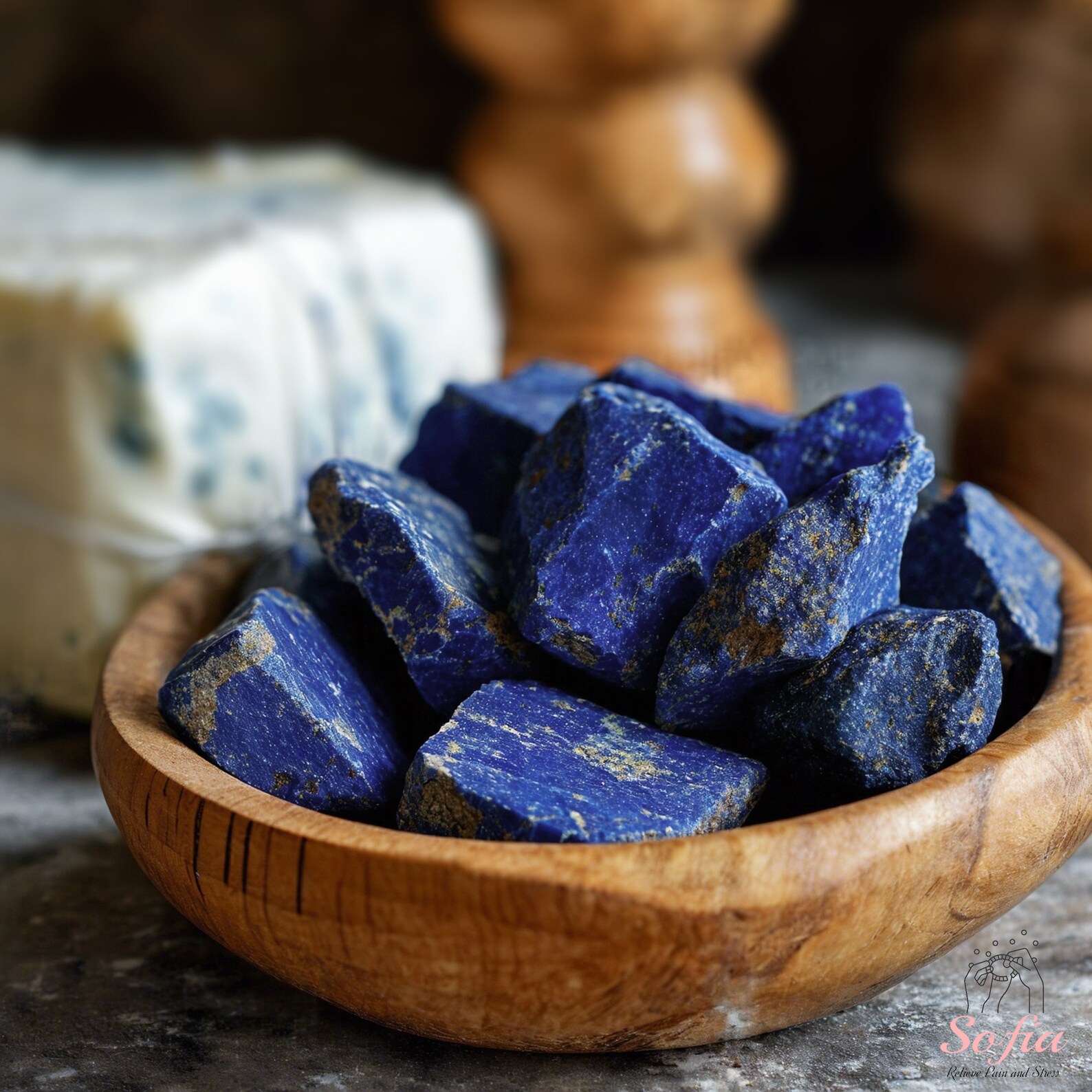Raw Natural Lapis Lazuli Crystal - Rough Lapis Stones Home Decoration ...