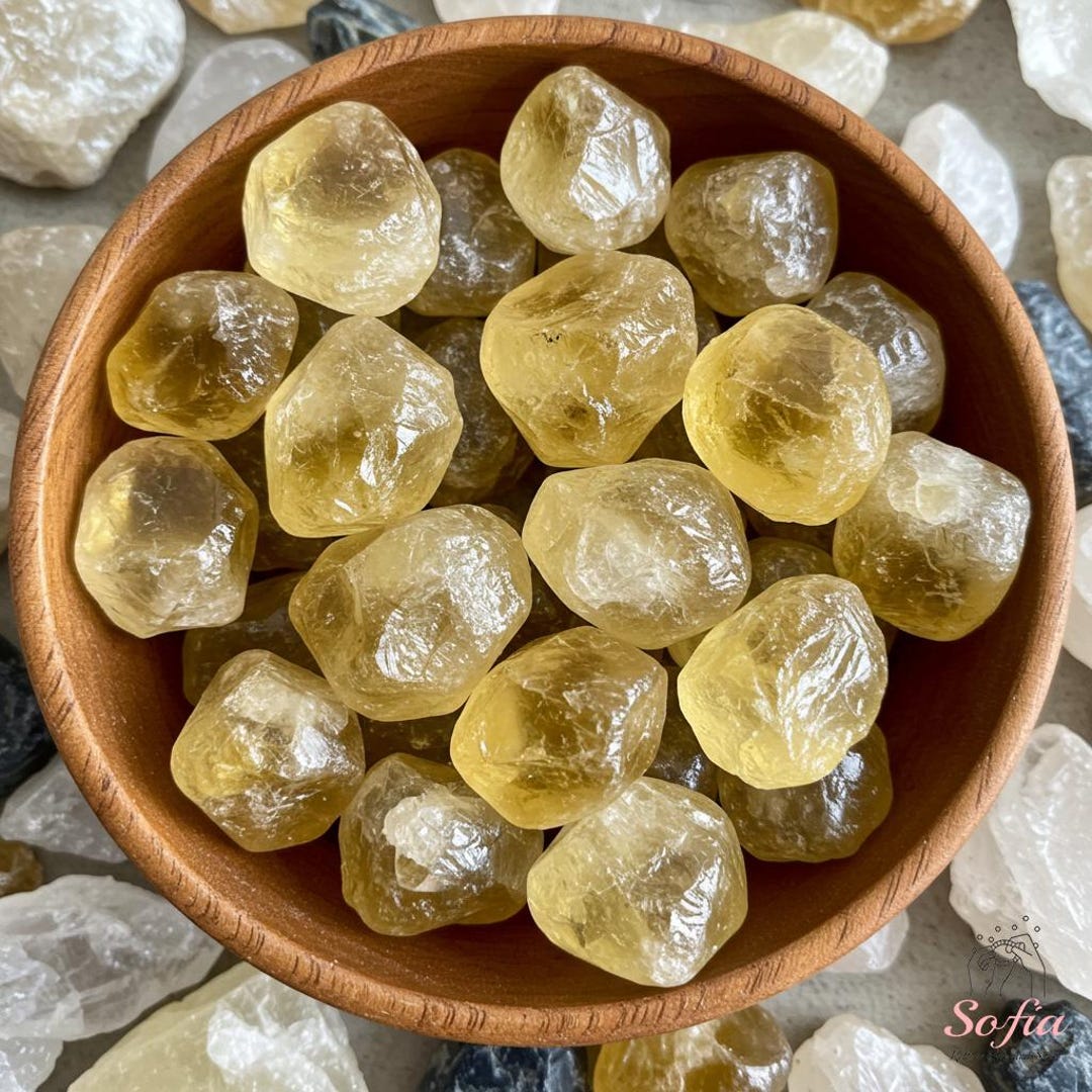 Raw Natural Citrine Crystal - Rough Citrine Stones Home Decoration ...