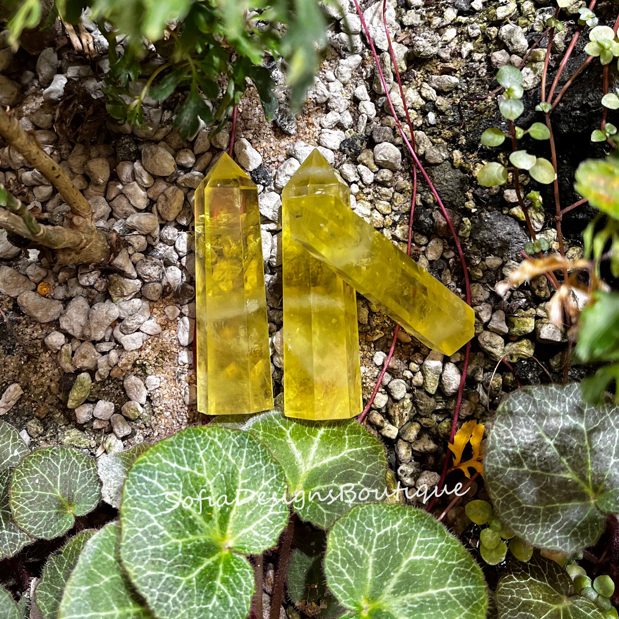 Citrine Stone Tower - Citrine Single Point Crystal Tower Wand - Healing ...