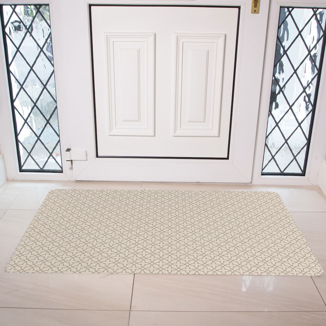 Latte Microfiber Runner Rug: Ultra-thin Non-slip Entry Mat - Etsy