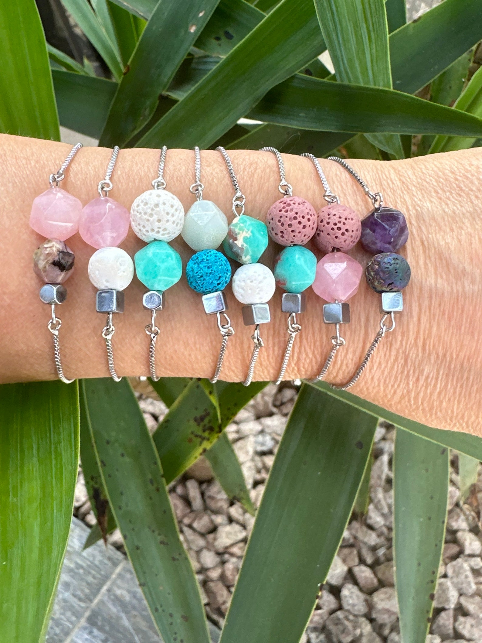 Diffuser Bracelet Dainty Lava Essential Oil Bracelet - Etsy