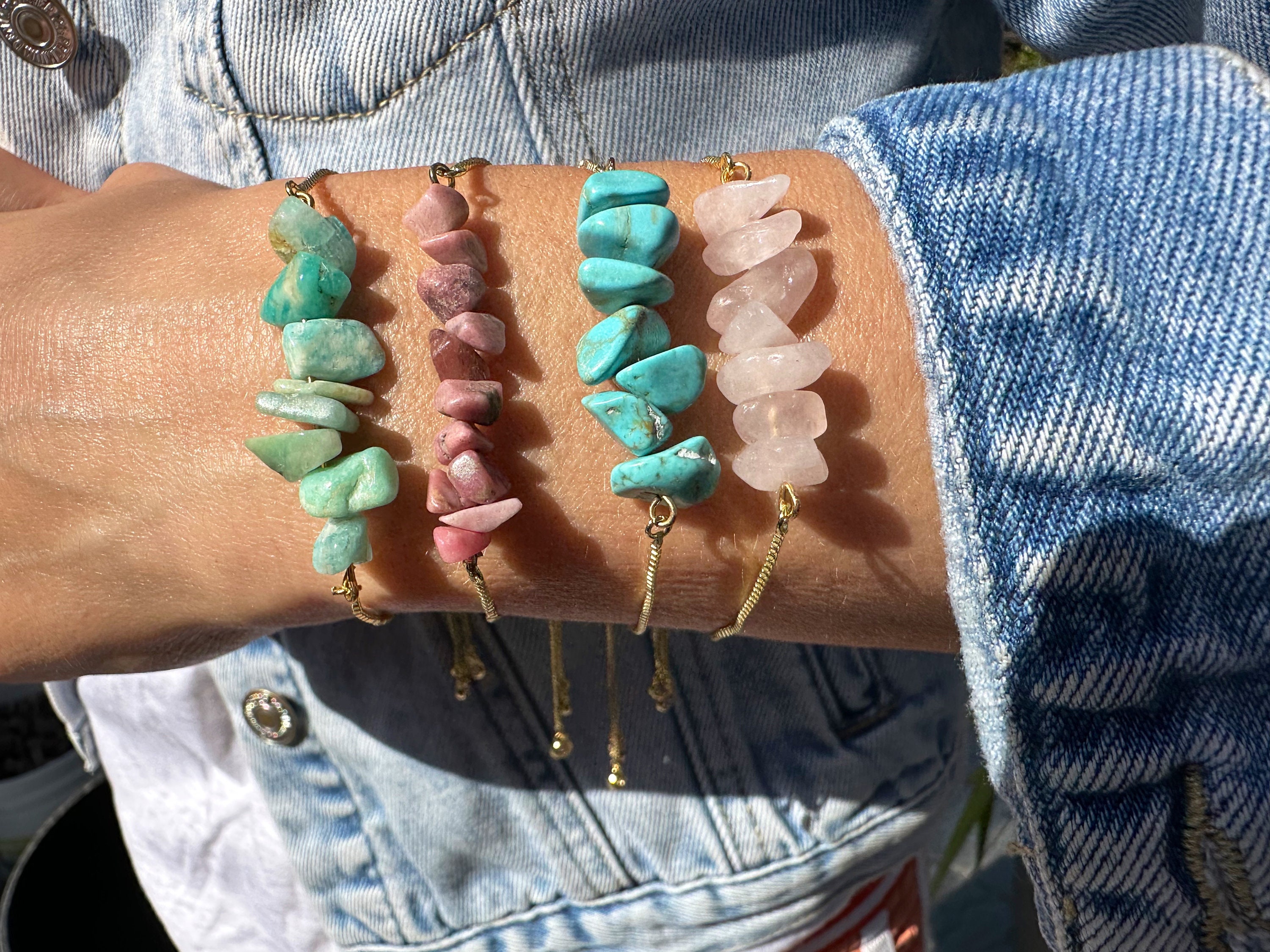 Healing Crystal, Handmade Beaded Jewelry, Amazonite Chips Beads ...
