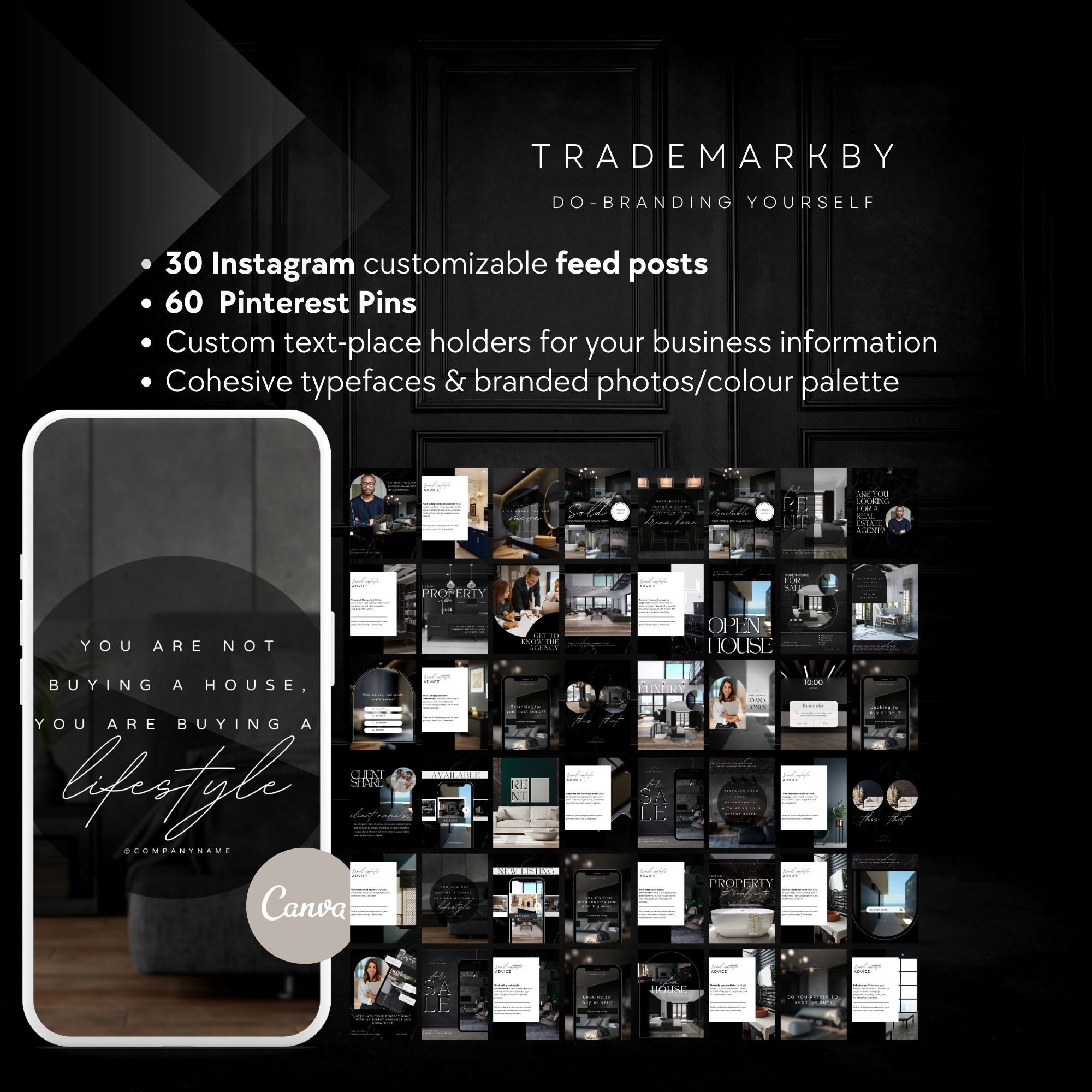 Luxury Design Marketing Content Package Real Estate and - Etsy