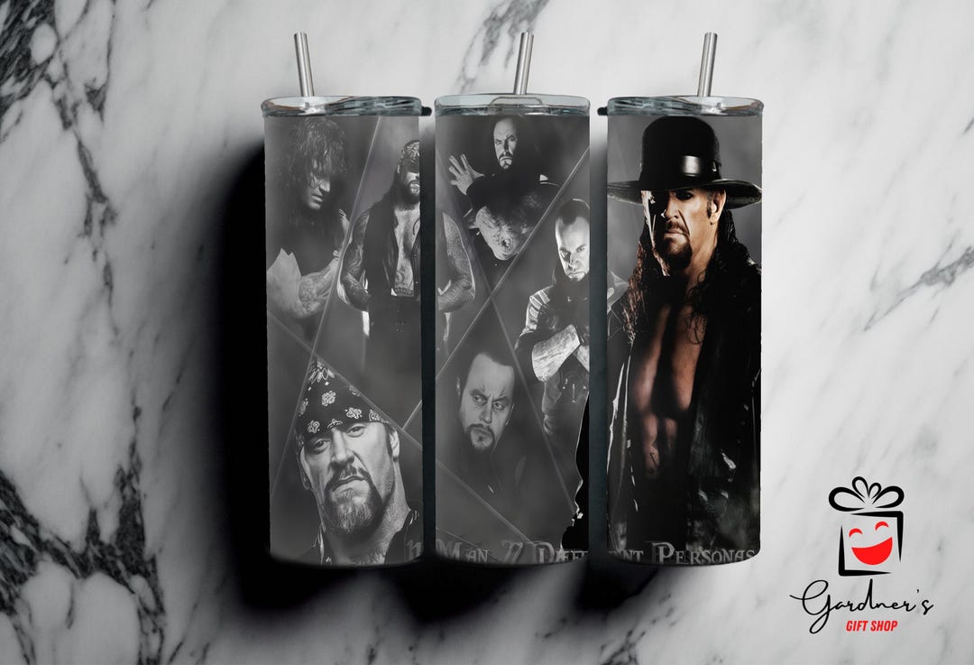 Wrestling Legend, the Undertaker 20oz Tumbler Wrap, DIGITAL DOWNLOAD ...