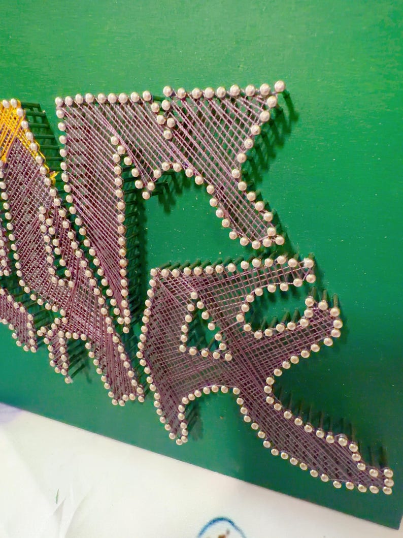 Handmade Louisiana String Art | Mardi Gras State Pride Wall Decor - Etsy