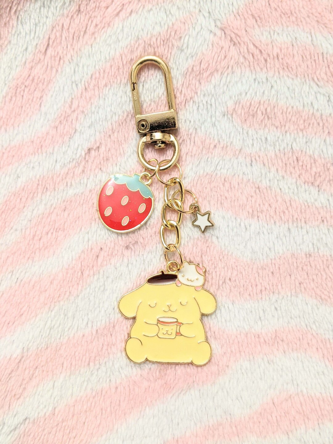 Cute Dog Keychain Kawaii Anime Keychain Kawaii Keychain - Etsy