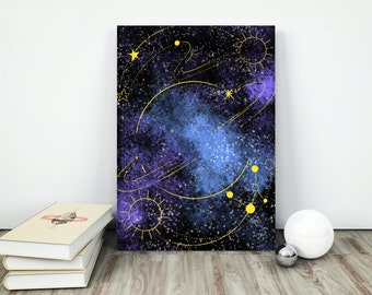 Space Themed Doodle Line Art - Etsy