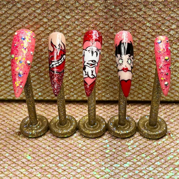 Betty Boop Nails - Etsy