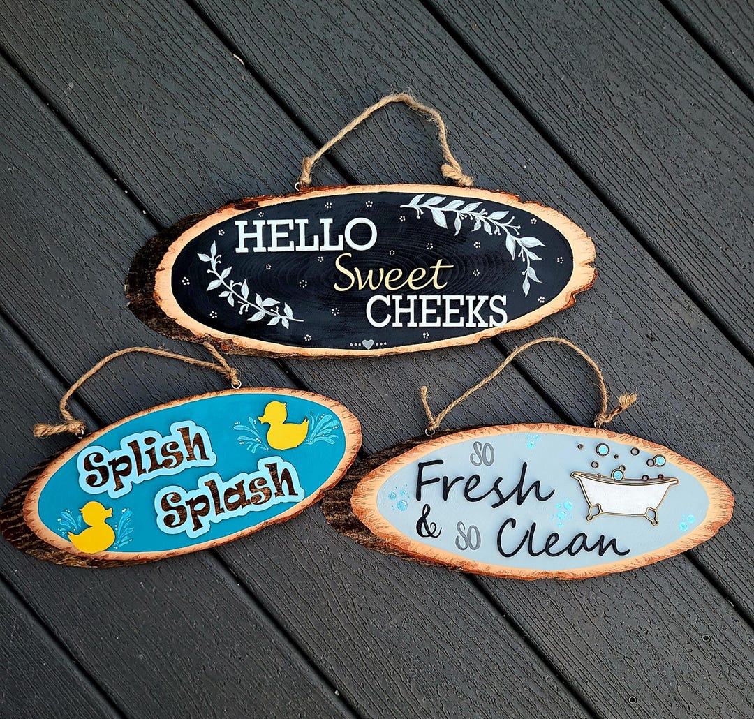 Oval Wood Signs - Etsy