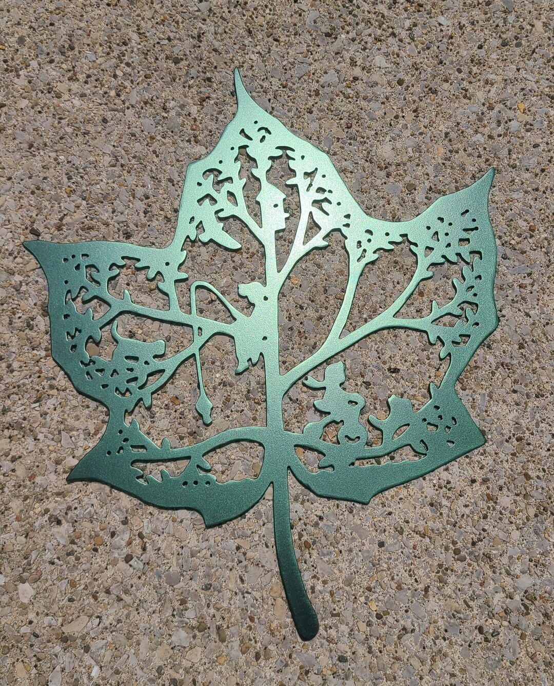 Metal Art Leaf - Etsy