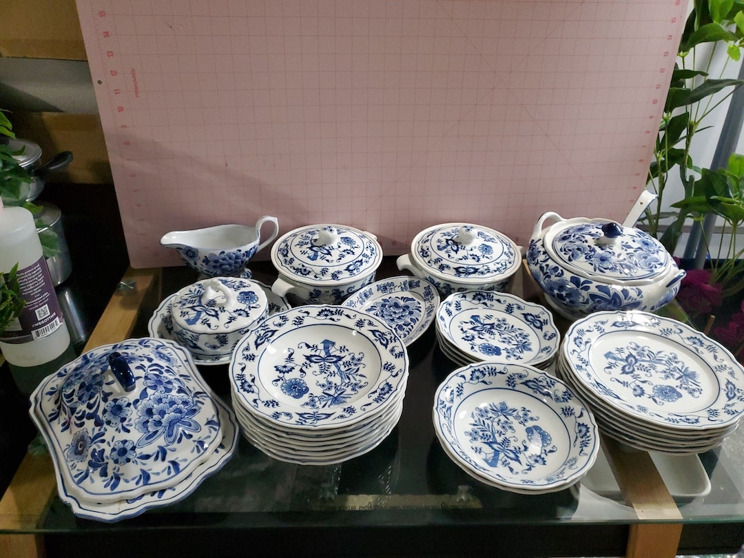 Vintage Blue Danube China Set-29 Pieces - Etsy