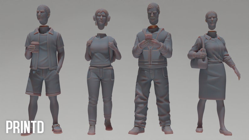 28mm Civilians Modern Warfare Wargame Hobby Resin Scale Models - Etsy