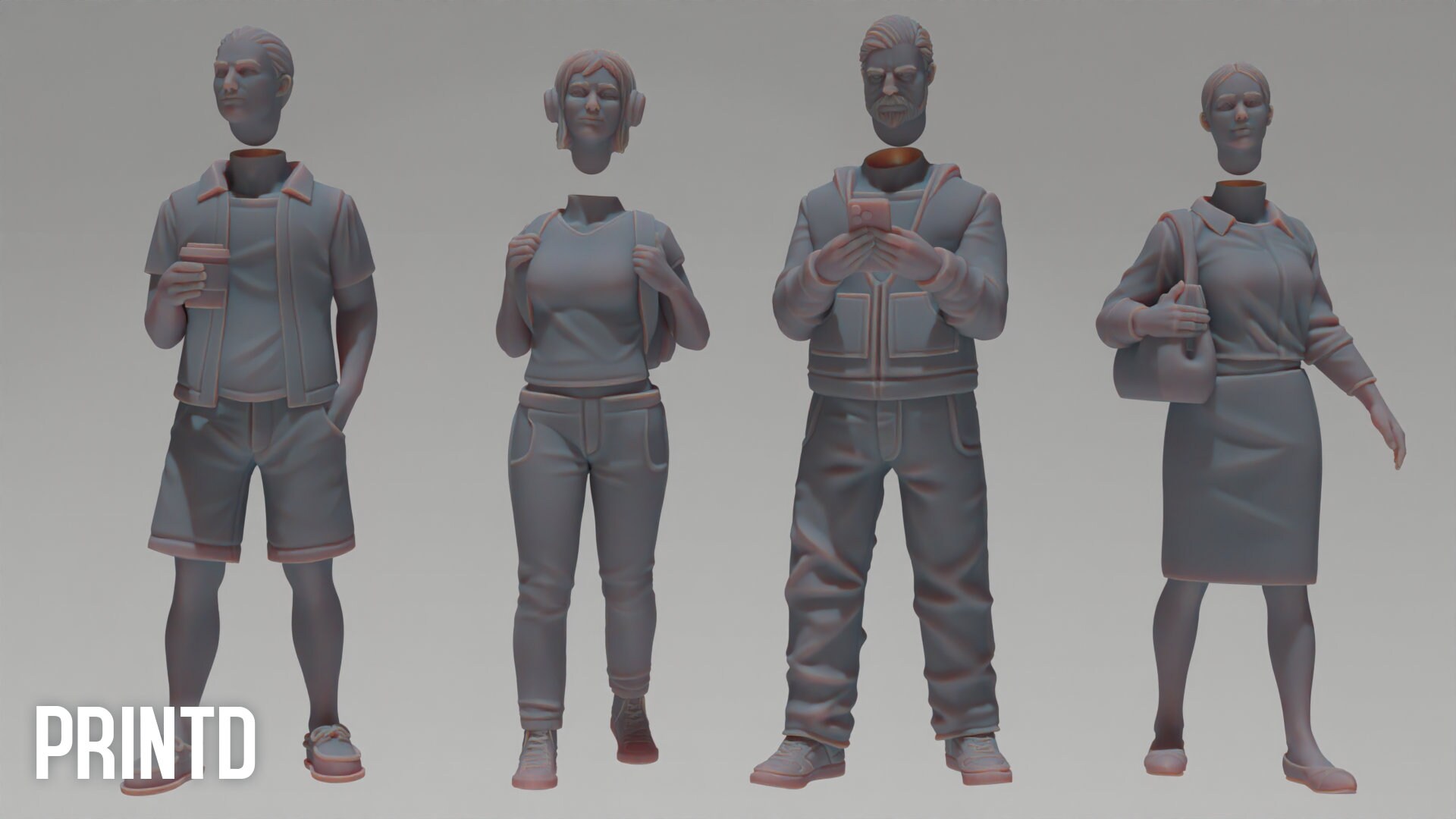 28mm Civilians Modern Warfare Wargame Hobby Resin Scale Models - Etsy