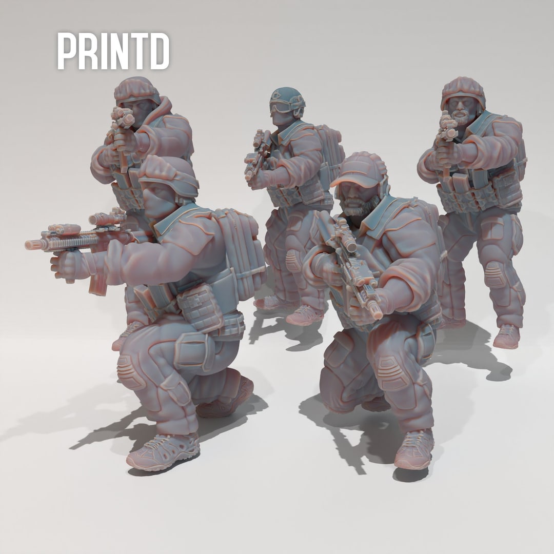 USMC MARSOC Team - Modern Warfare Wargame Hobby Resin Scale Models - Etsy