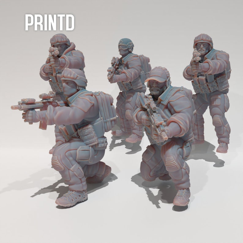 USMC MARSOC Team - Modern Warfare Wargame Hobby Resin Scale Models - Etsy